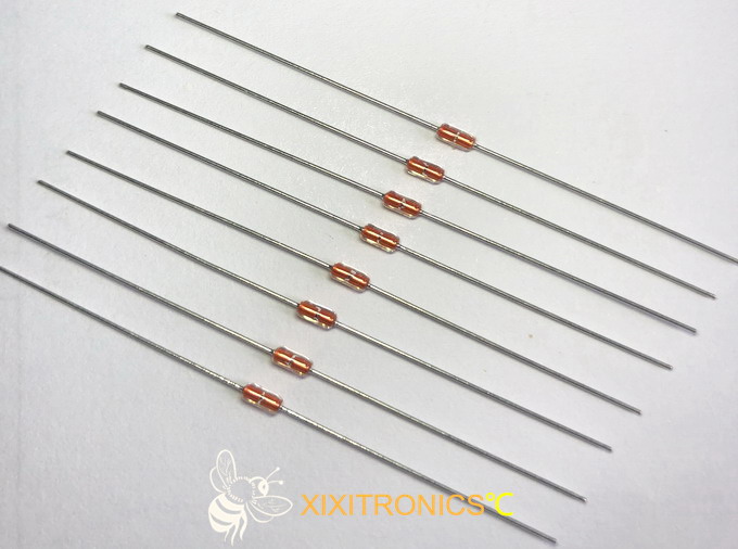 China Axial Leads Glass Encapsulated NTC Thermistor For Power Assisted ...