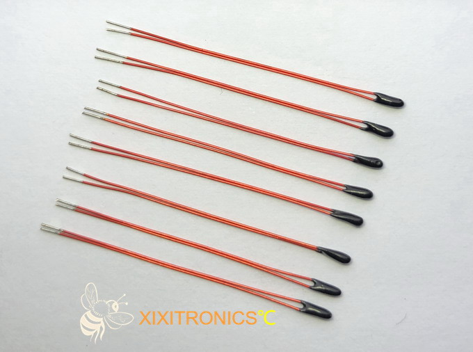 China Enamlled wire insulated leads epoxy coated NTC thermistor ...